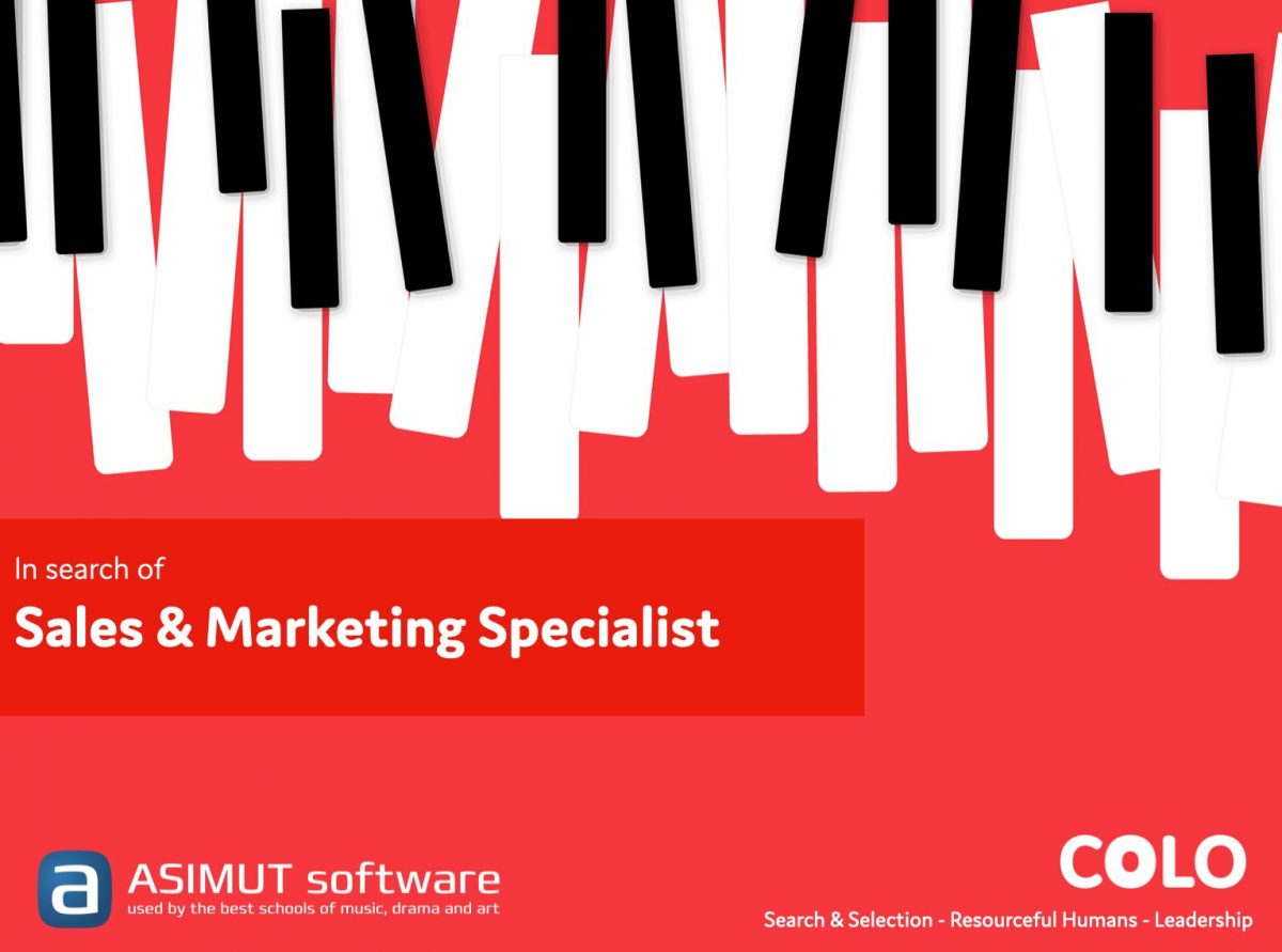 We are hiring a Sales & Marketing Specialist! – ASIMUT software